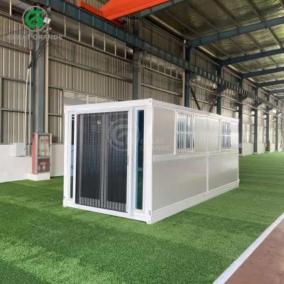 中国 20ft Shipping Container Home Manufacturers Folding Bunk Beds Rock Wool Board Waterproof Design 販売のため