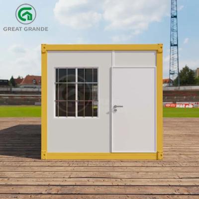China 20ft opvouwbare container Home Geel frame wit EPS wandpaneel stalen frames Te koop