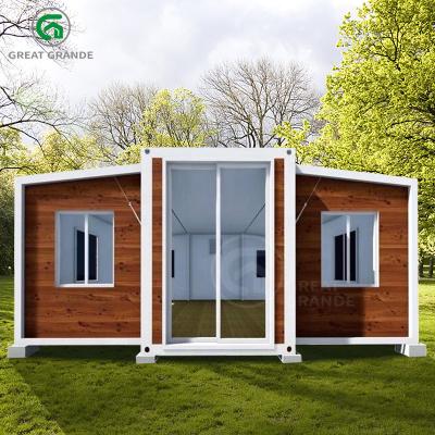 China Aanpassingsondersteuning Transformeerbare draagbare woning Aan beide kanten vloer Bamboe Houten vloer Te koop
