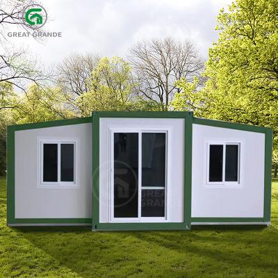 China Aanpassingsondersteuning Transformeerbare draagbare woning Aan beide kanten vloer Bamboe Houten vloer Te koop