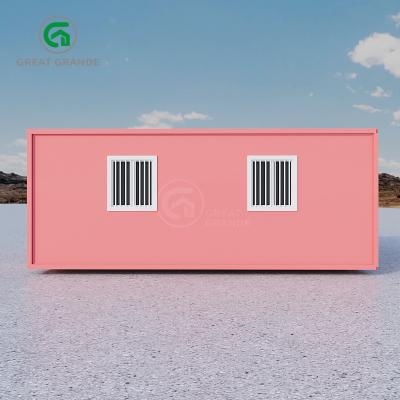 Cina 5600 mm * 6300 mm * 2250 mm Spazio interno 2 camere da letto Case prefabbricate contenitori con bagno in vendita