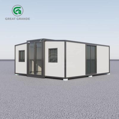 中国 20FT 折りたたむコンテナハウス 簡単に輸送するために拡張可能なプリファブハウス 販売のため