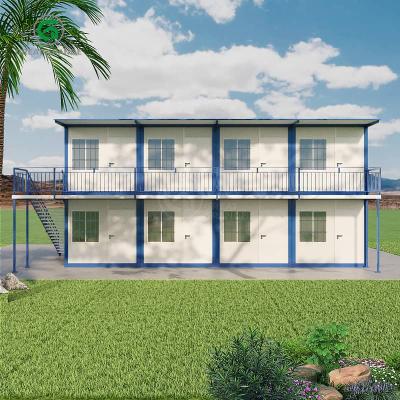 China Faltbarer Container-Haus mit Schrägdach-Design und Ende Diebstahlschutz Tür zu verkaufen