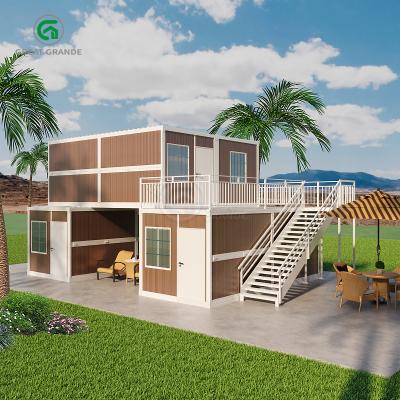 China Gepatenteerde waterdichte technologie opvouwbare container huis creatief container huis Te koop