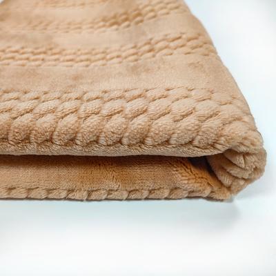 Cina Tessuto alla moda 320 GSM 150D del vello della flanella del jacquard per indumenti da notte in vendita