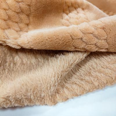 Cina Tessuto alla moda 320 GSM 150D del vello della flanella del jacquard per indumenti da notte in vendita