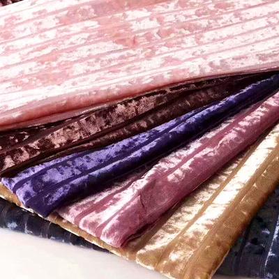 Cina La banda Diamond Korean Velvet Fabric Stripe per le signore veste 240 GSM in vendita