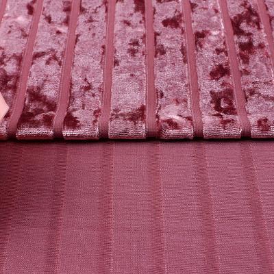 Cina La banda Diamond Korean Velvet Fabric Stripe per le signore veste 240 GSM in vendita
