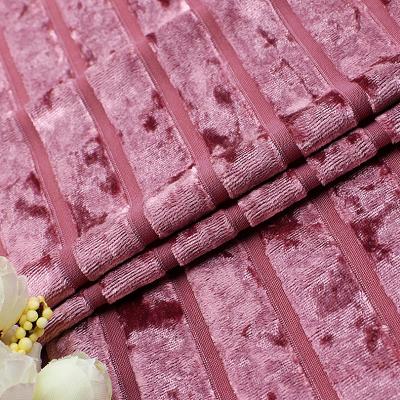 Cina La banda Diamond Korean Velvet Fabric Stripe per le signore veste 240 GSM in vendita