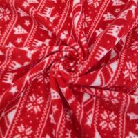 China Custom Jacket Polar Fleece Fabric 100D Pattern Printed for sale