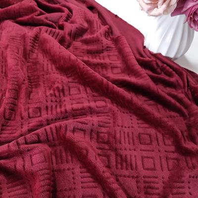 Cina Tessuto respirabile molle 240gsm del vello della flanella del poliestere per i pigiami dei cuscini in vendita