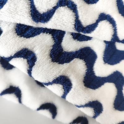 Cina Tessuto cationico 260gsm del vello della flanella del jacquard per l'indumento domestico generale caldo del tessuto in vendita