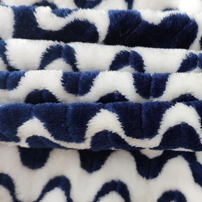 Cina Tessuto cationico 260gsm del vello della flanella del jacquard per l'indumento domestico generale caldo del tessuto in vendita
