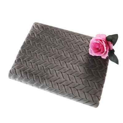 Cina Tessuto molle 150D della flanella del jacquard 250gsm per la coperta calda in vendita