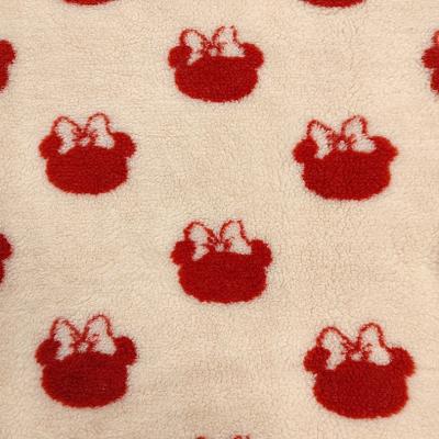 China Jacquard 100% tingido fio da tela de Sherpa do poliéster 650gsm 288F à venda