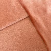 China Spandex Polyester Solid Color Super Soft Fabric Coral Red Double Side for sale