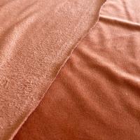 China Spandex Polyester Solid Color Super Soft Fabric Coral Red Double Side for sale