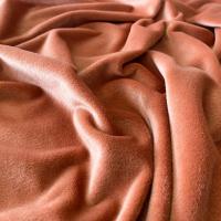 China Spandex Polyester Solid Color Super Soft Fabric Coral Red Double Side for sale