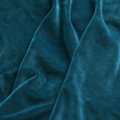 China Vlakte van de de Stoffen100% Polyester van de indigo de Blauwe Super Zachte Pluche Te koop