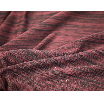 Cina Il singolo jersey 180gsm del cotone rosso e nero 100 in breve collega i vestiti con un manicotto in vendita