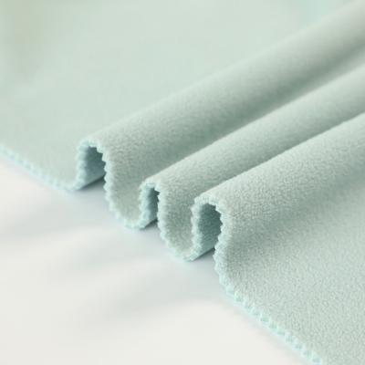 Cina Micro tessuto spesso 350gsm del vello di colore solido per le coperte dell'indumento in vendita