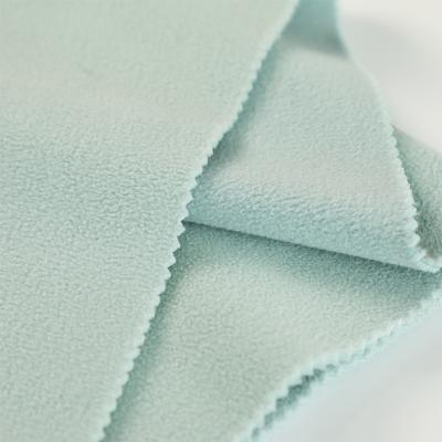 Cina Micro tessuto spesso 350gsm del vello di colore solido per le coperte dell'indumento in vendita