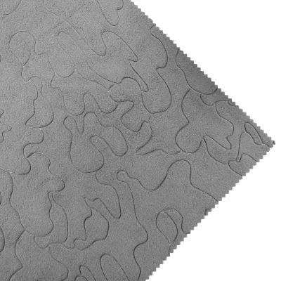 China Tela gravada modelada 220gsm de Microfleece do poliéster à venda
