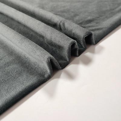 Cina 150D 210gsm Holland Velvet Fabric Plain Upholstery in vendita