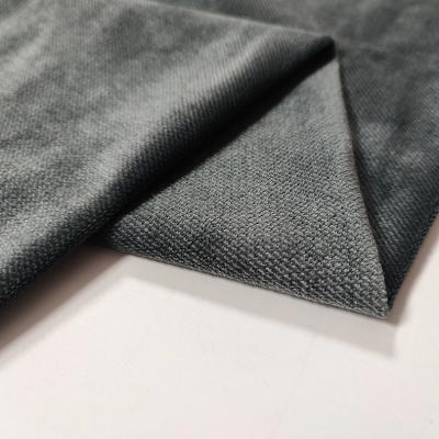Cina 150D 210gsm Holland Velvet Fabric Plain Upholstery in vendita