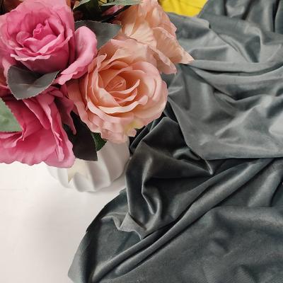 Cina 150D 210gsm Holland Velvet Fabric Plain Upholstery in vendita