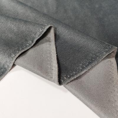 Cina 150D 210gsm Holland Velvet Fabric Plain Upholstery in vendita