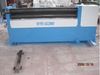 China W11F-6X2000 China Manufacturing hot sell mechanical asymmetrical 3 rolls metal bending machine equipment for sale