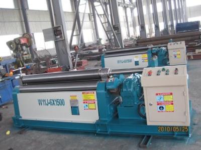 China W11J-6X1500 mechanical symmetrical 3 rolls metal bending machine China Manufacturing hot sell for sale