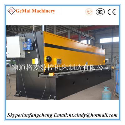 China GM Brand hydraulic guillotine shearing machine metal steel plate shear machine QC11Y-6*9000 more popular type for sale