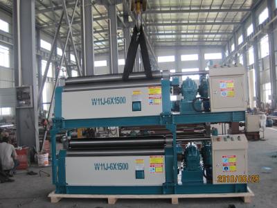 China W11Y-6*4500 hydraulic symmetrical three roller plate bending rolls machine carbon steel bending rolling for sale