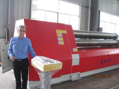 China W12-4*4000   LONG hydraulic CNC four roller plate bending rolls machine carbon steel bending rolling for sale