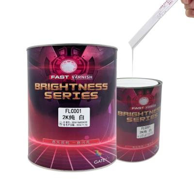 China Automotive 2K White Paint Advanced Strong Coating 4L Auto Body Refinishing Use for sale