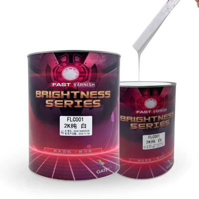 China Pure White 2K Automotive Paint Automotive Basecoat Paint 4L For Professional Refinishing for sale
