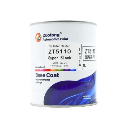 China Zuotong Auto Body Black Paint Durable Strong Coverage Solution 1L Easy Spray Refinish for sale