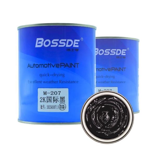 Quality Bossde 2K International Black Durable Professional Coating 1L Strong Coverage Auto Refinish for sale