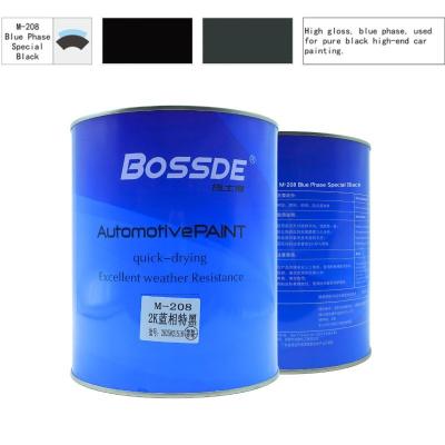 China Bossde 2K Black Paint Reliable High Coverage Power Formula 4L Automotive Refinishing Coating for sale