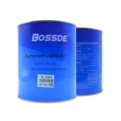 China Bossde Car Refinish Black Paint Strong Protective Coating 2K Acrylic 4L Metal Surface Use for sale