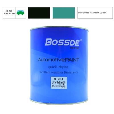 China Bossde Auto Paint Fast Drying Strong Finish 4L 2K Green Car Refinish Coating for sale