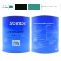 China Bossde Auto Refinish Paint Efficient Strong Coverage 2K Green Coating 4L Workshop Use for sale