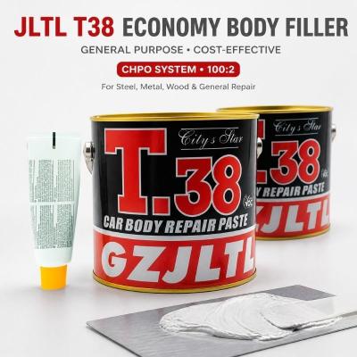 China JLTL T38 Economy Body Filler Polyester Putty For Automotive Steel Metal Repair for sale