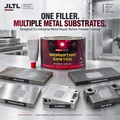 China JLTL BPO Polyester Putty Industrial Powder Coating280°C Short Term Heat Resistance Conductive Formula Multi Metal Repair for sale
