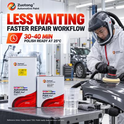 China ZUOTONG ZTC777 Fast Drying 2K Clear Coat 2:1 No Thinner Automotive Refinish Clearcoat for Bumper and Panel Spot Repair for sale