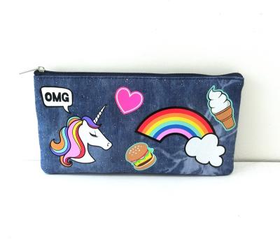 China Fashionable custom various printing canvas cosmetic bag for sale