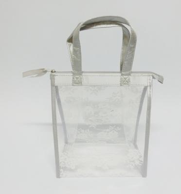 China 2018 fashionable transparent EVA  plastic cosmetic bag,tote bag for sale