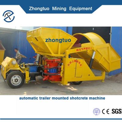 China Automatic trailer mounted shotcrete machine suppliers for sale